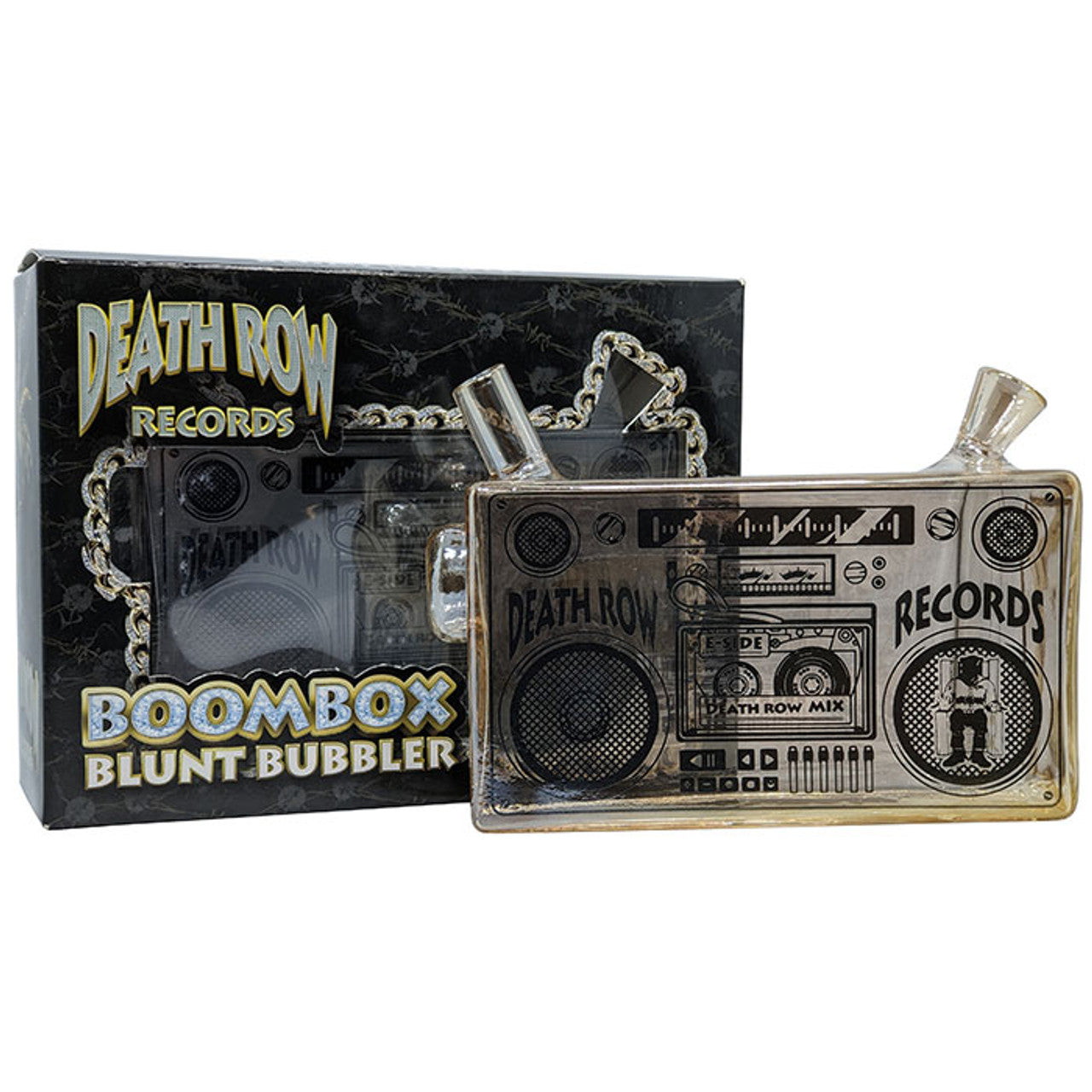 Death Row Records (Water Pipe) 5" Boom Box Blunt Bubbler