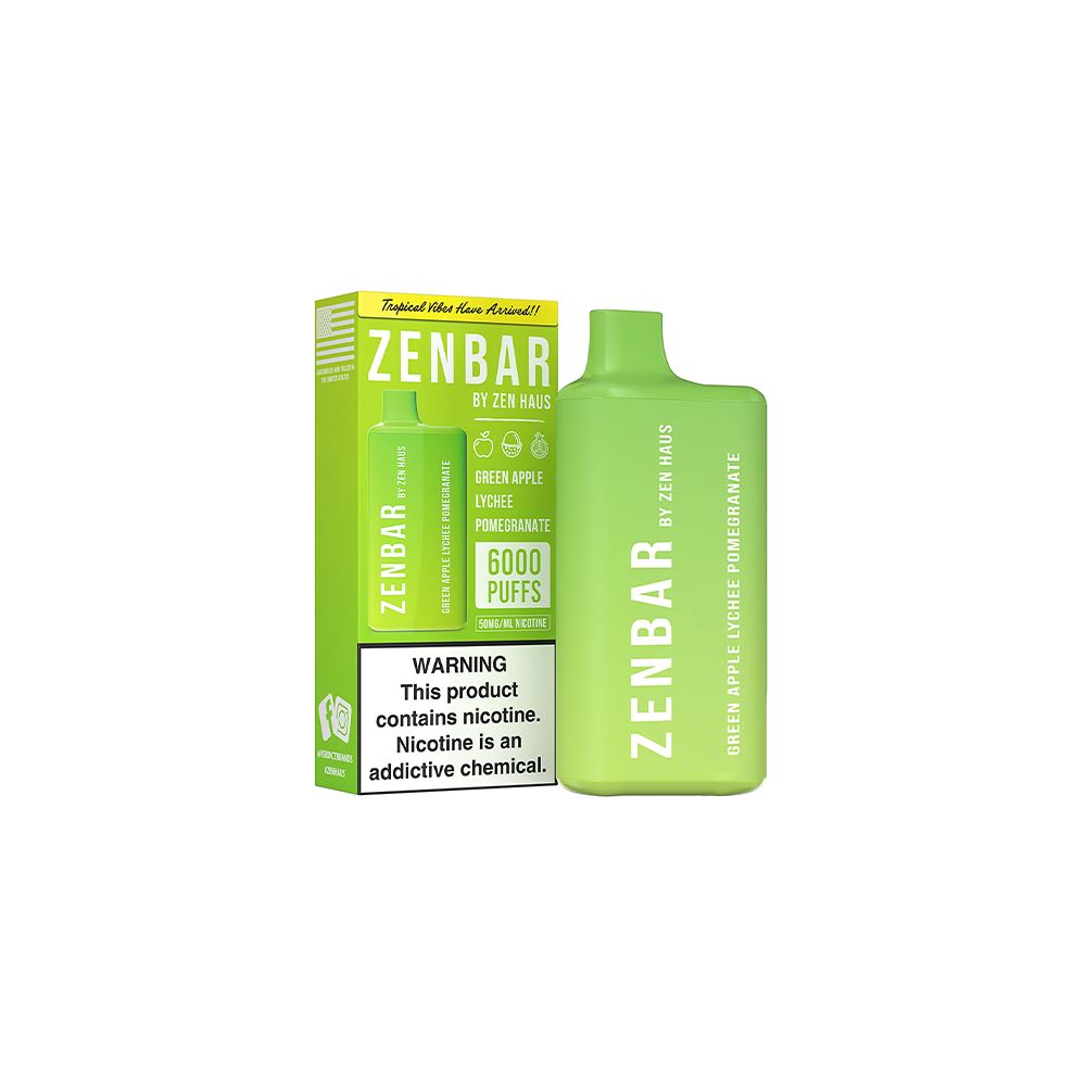 Zen Bar Disposable 6000 Puffs 13mL 50mg | Flawless Vape Shop