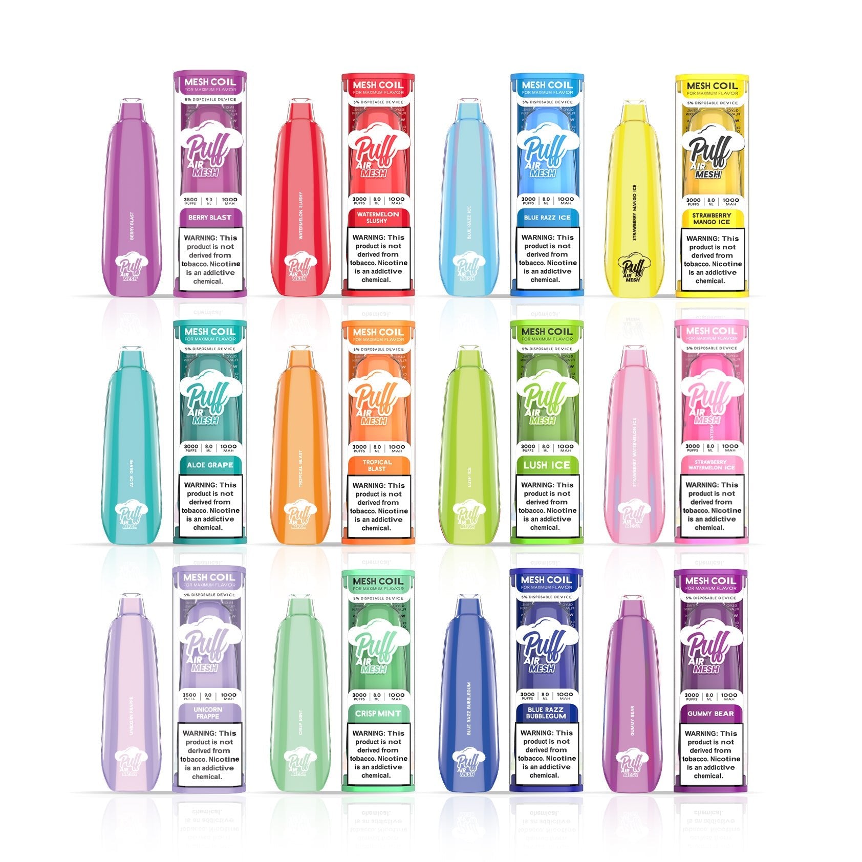 Puff Air Mesh | 3000 Puffs | 8mL | Flawless Vape Shop