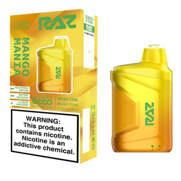 RAZ CA6000 Disposable 6000 Puffs 10mL 50mg | Flawless Vape Shop